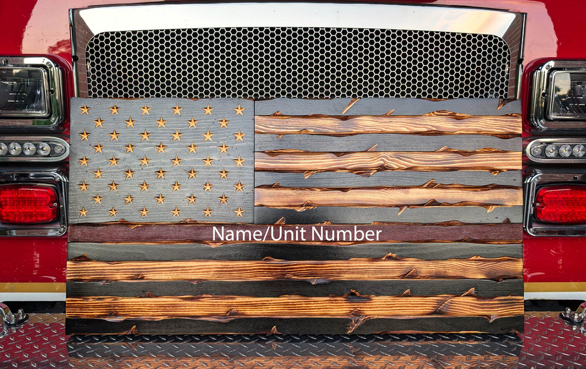 Rustic Thin Red Line/ Blue Line – Brotherhood Flags